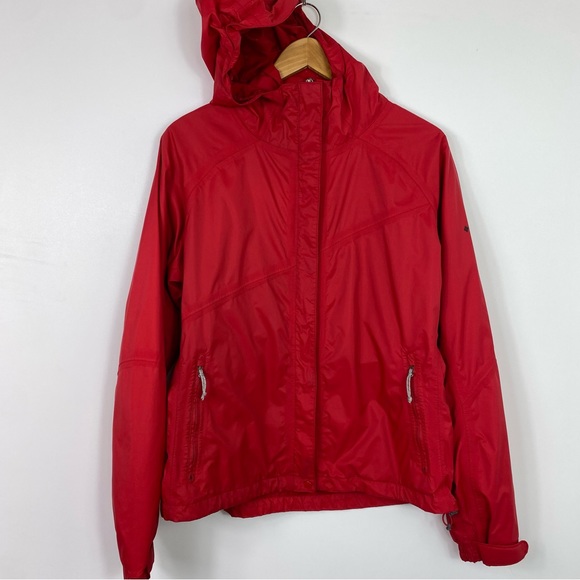 Columbia | Jackets & Coats | Columbia Titanium Red Rain Jacket Womens ...